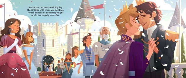 그림책 ‘왕자와 기사’는 전통적 동화를 비틀어 게이를 포용했다
